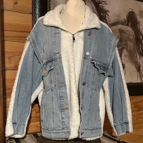 BiBi | Jackets & Coats | Bibi Cozy White Sherpa Jacket | Poshmark